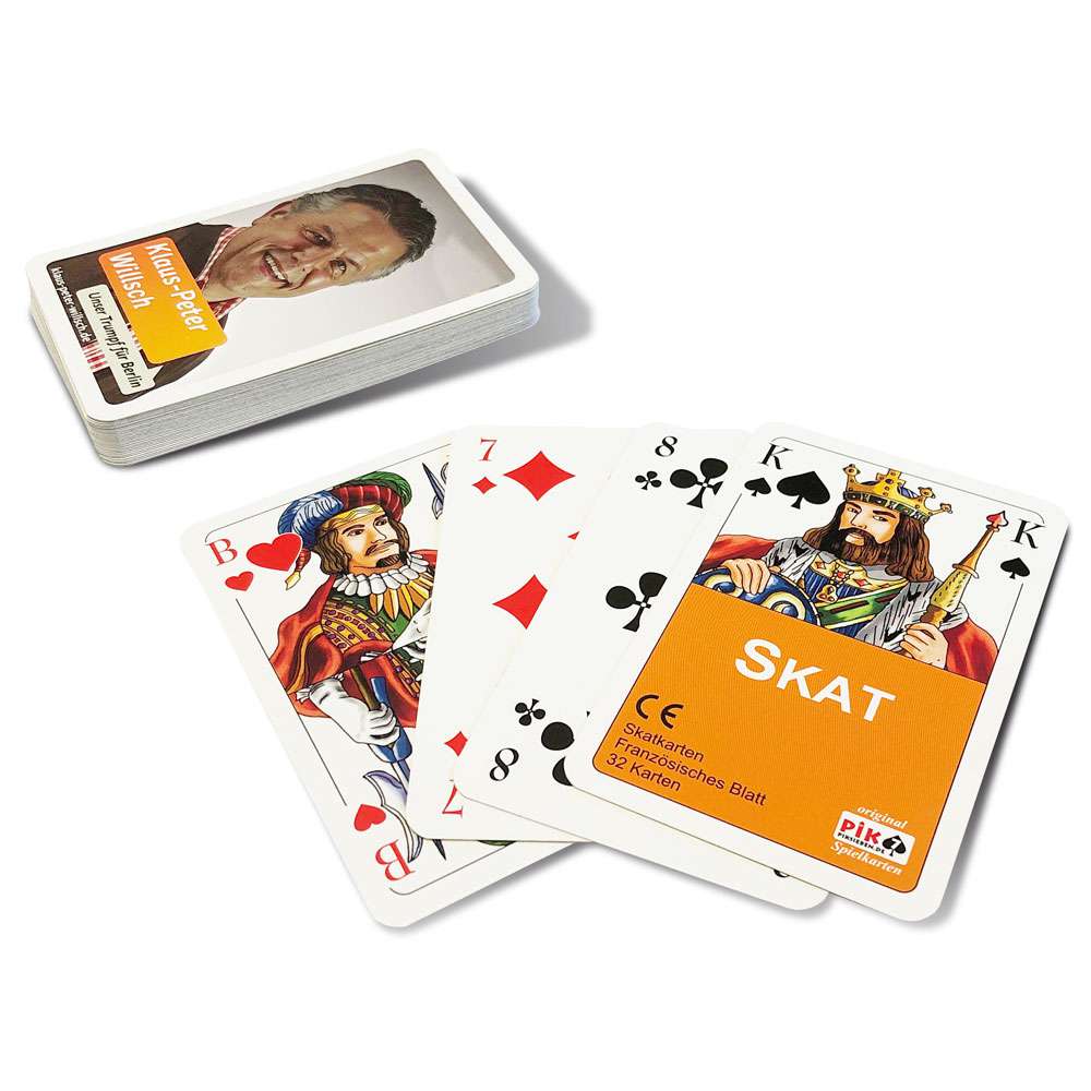 Skatkarten erstellen und drucken Französisches Blatt